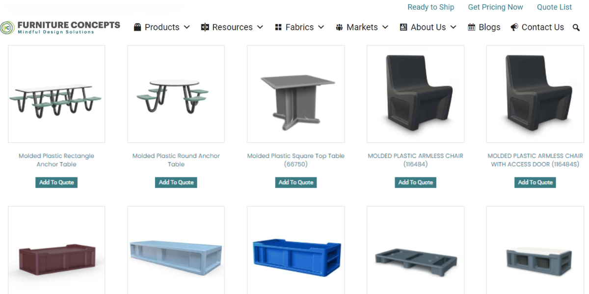 Why Molded Plastic Furniture Is Best for Care Settings